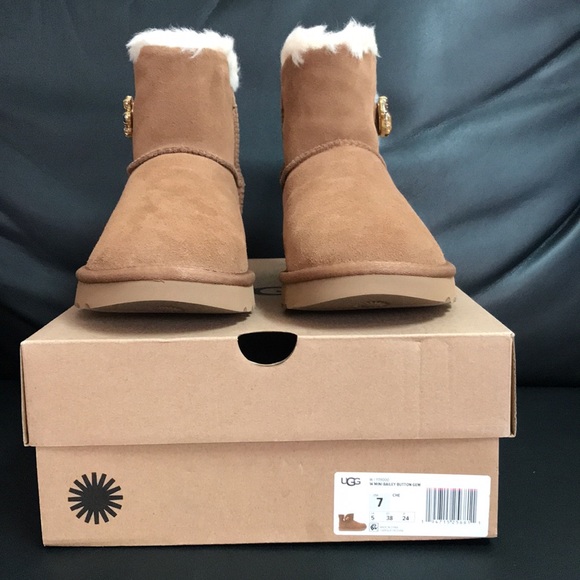 UGG | Shoes | Ugg W Mini Bailey Button Gem Boots | Poshmark